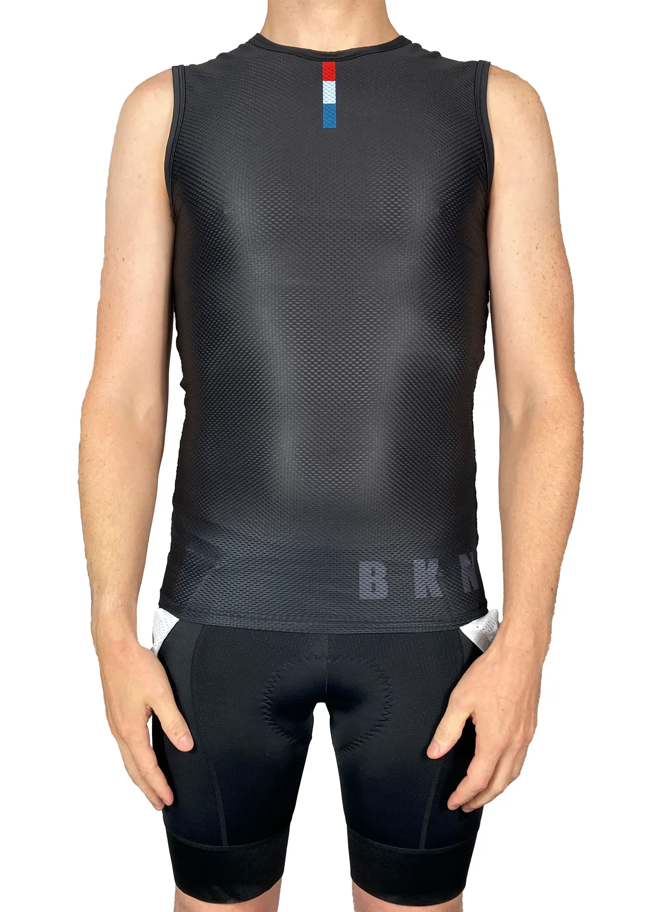 Men’s Pro Mesh Cycling Base Layer – Lightweight Breathable Undershirt Black